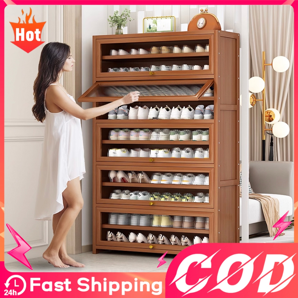 Extra Large Shoe Cabinet With Cover 80x172CM Shoe Rack Organizer ...