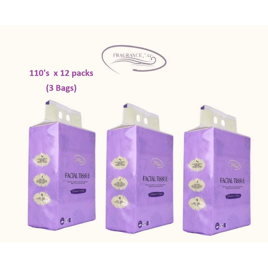 Super Value Set Fragrance Facial Tissue Large (110's x 12 packs) 4Ply ...