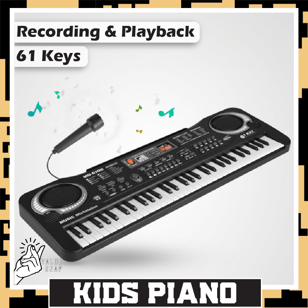 Keyboard Piano Mainan Budak Perempuan Alat Muzik Digital Portable Piano ...