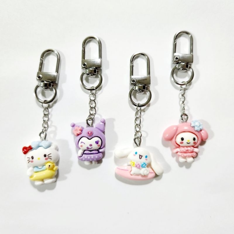 [SANRIO] CUSTOM KEYCHAIN RESIN CHARM WITH NAME | Shopee Malaysia