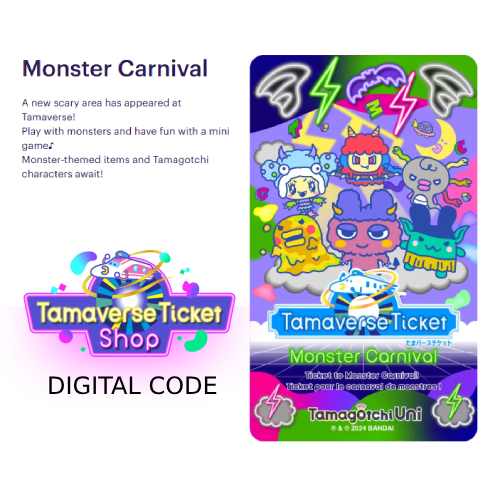 Tamagotchi Uni - Tamaverse Ticket - Monster Carnival | Shopee Malaysia