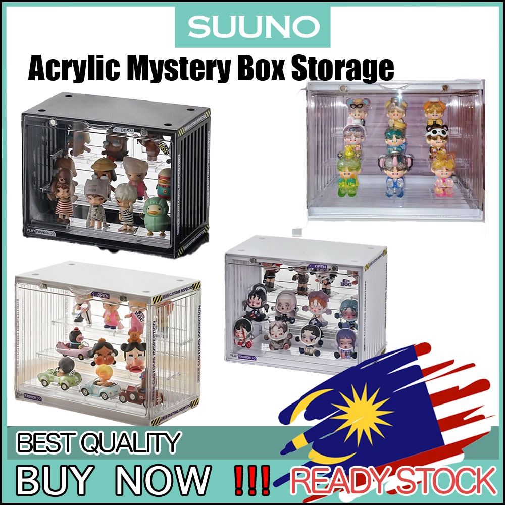 Popmart Display Organizer Box Acrylic Mystery Box Storage Container ...