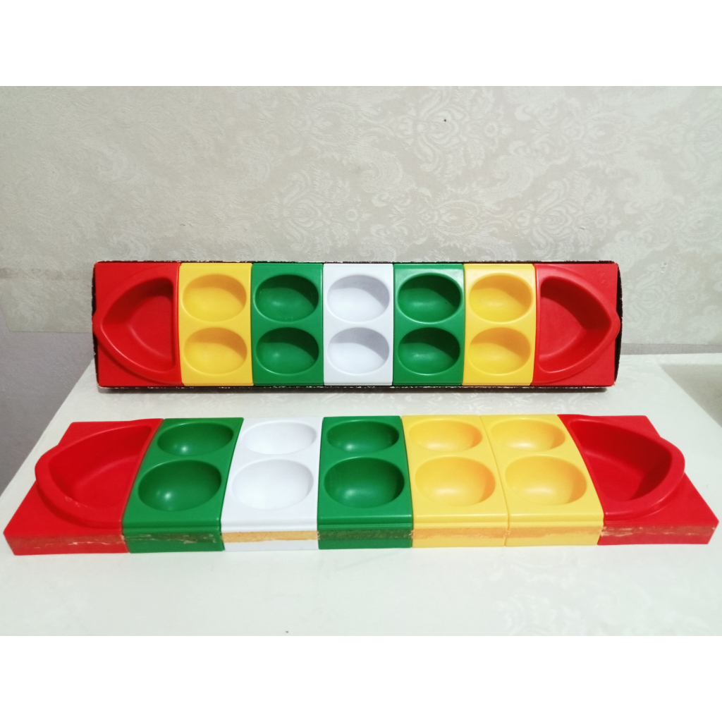 SPM CONGKAK MULTI COLOUR 12 HOLES WITH MARBLES | Shopee Malaysia
