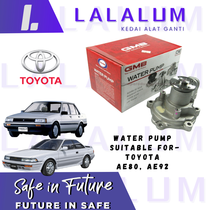 TOYOTA AE80, AE92 WATER PUMP ASSY GMB ORIGINAL | Shopee Malaysia