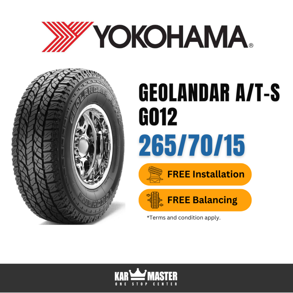 265/70/15 Yokohama Geolandar A/T-S G012 (With Installation) | Shopee Malaysia