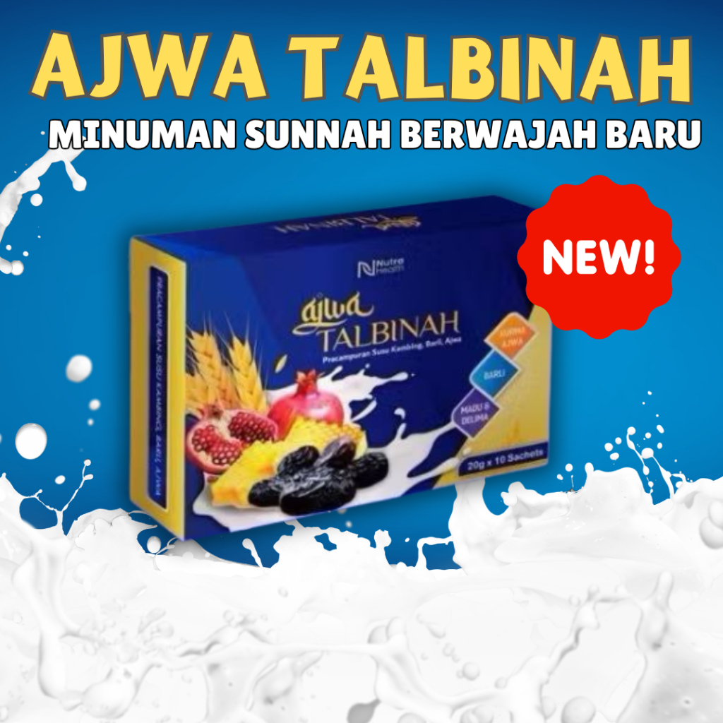AJWA TALBINAH ORIGINAL Sunnah Susu Kambing Madu Delima Kurma Barli ...