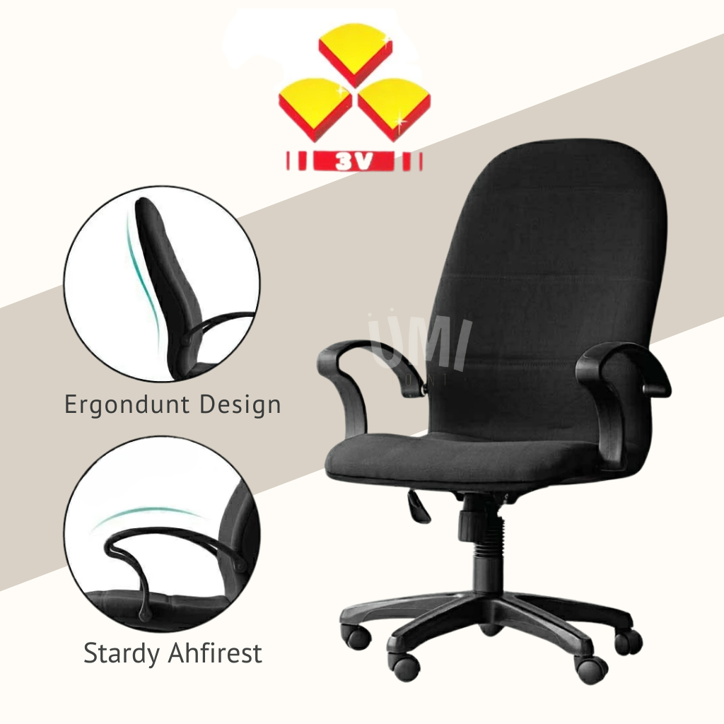 🇲🇾 🏆Hot Selling🔥 3V EX7091 Lagre Executive High Back Ajustable Height ...