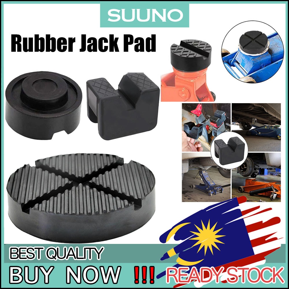 Rubber Black Slotted Jack Pad - Universal Car Lift Jack Stand Adapter ...