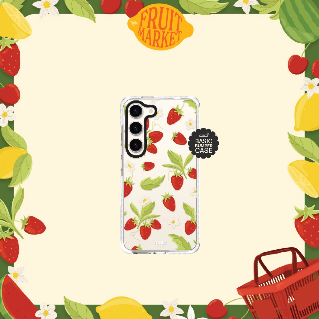 Berry Wonderful - Fruit Market by Mutu Case (Powered by Basic Bumper) Compatible with SAMSUNG ...