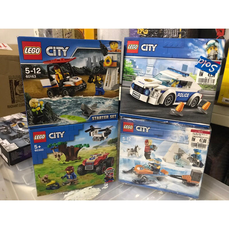 Original Lego City sets bundle 60163 60300 60239 60191 Brand new MISB ...