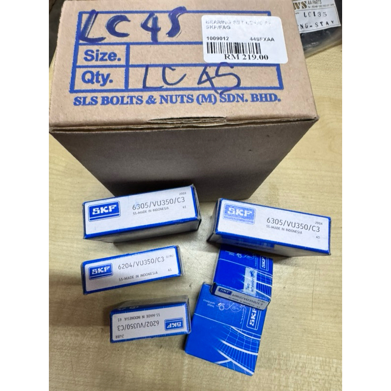 Engine bearing set skf c3 y110/Rxz/Y125z/Lc135/Ex5/dream/wave100/RS150 ...