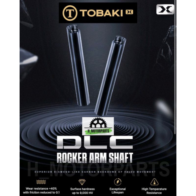 TOBAKI RACING DLC ROCKER ARM SHAFT LC135 Y15 DIAMOND LIKE CARBON YAMAHA ...