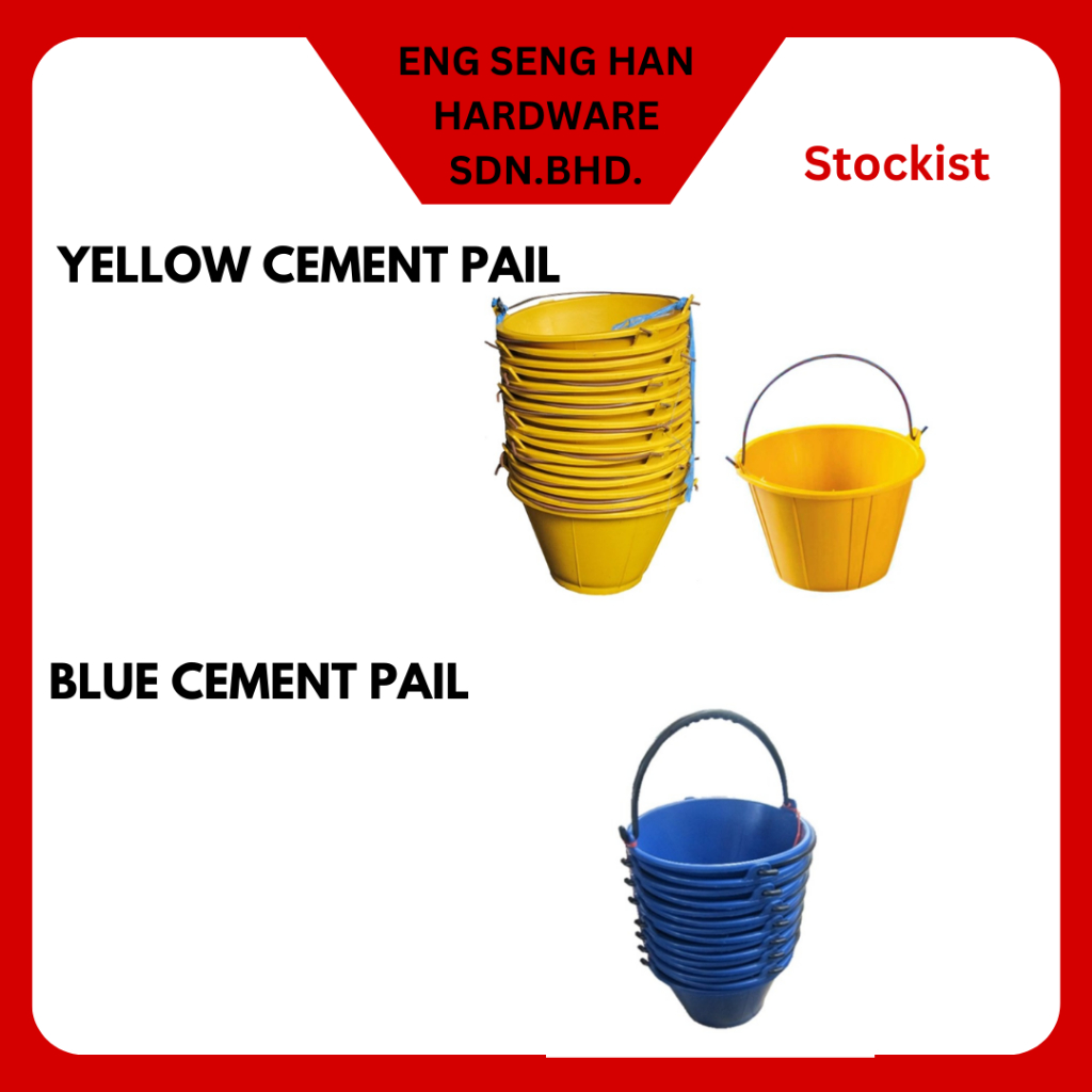 YELLOW PVC CEMENT PAIL WITH STEEL HANDLE H/D BLUE PVC CEMENT PAIL WITH ...