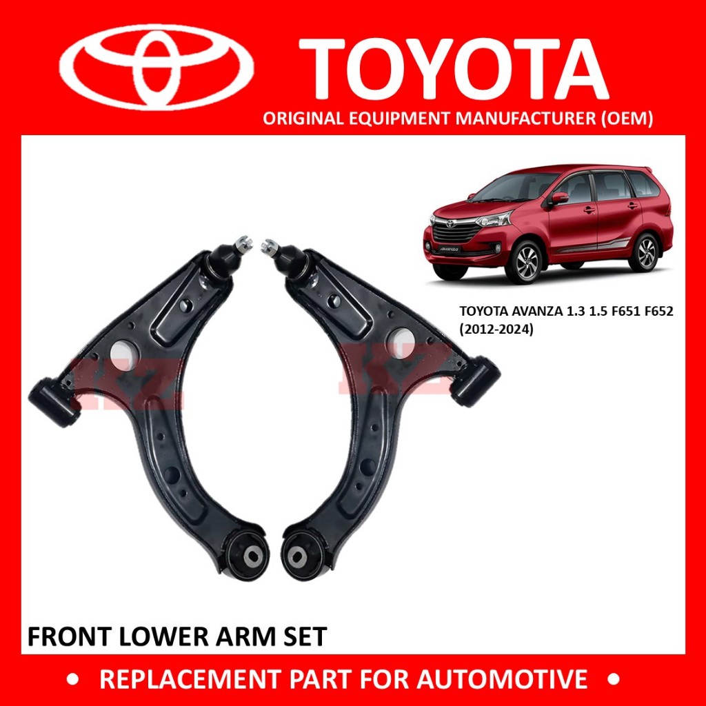 TOYOTA AVANZA 1.3 1.5 F651 F652 2012-2024 FRONT LOWER ARM | Shopee Malaysia