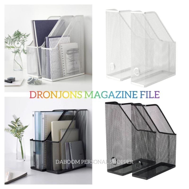 💥READY STOCK💥IKEA DRONJONS MAGAZINE FILE BLACK/WHITE (SET OF 2 ...