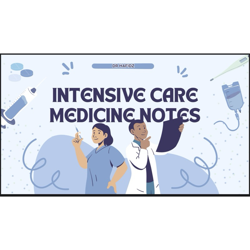 [PDF ONLY] INTENSIVE CARE REVISION NOTES FOR FINAL ANAESTHESIA. ICU ...