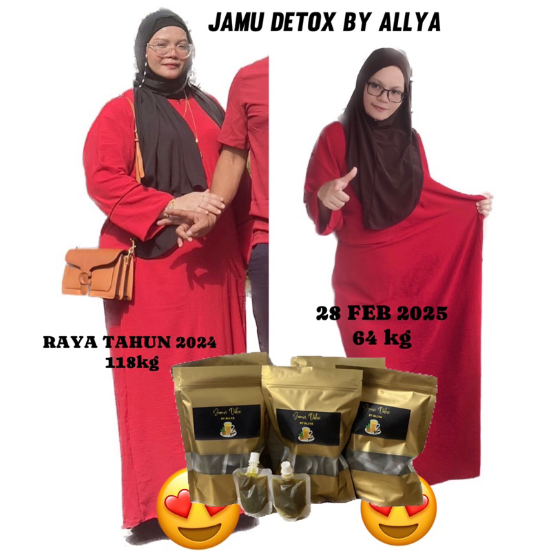 JAMU DETOX BY ALLYA COMBO (3 pax sebulan) | Shopee Malaysia