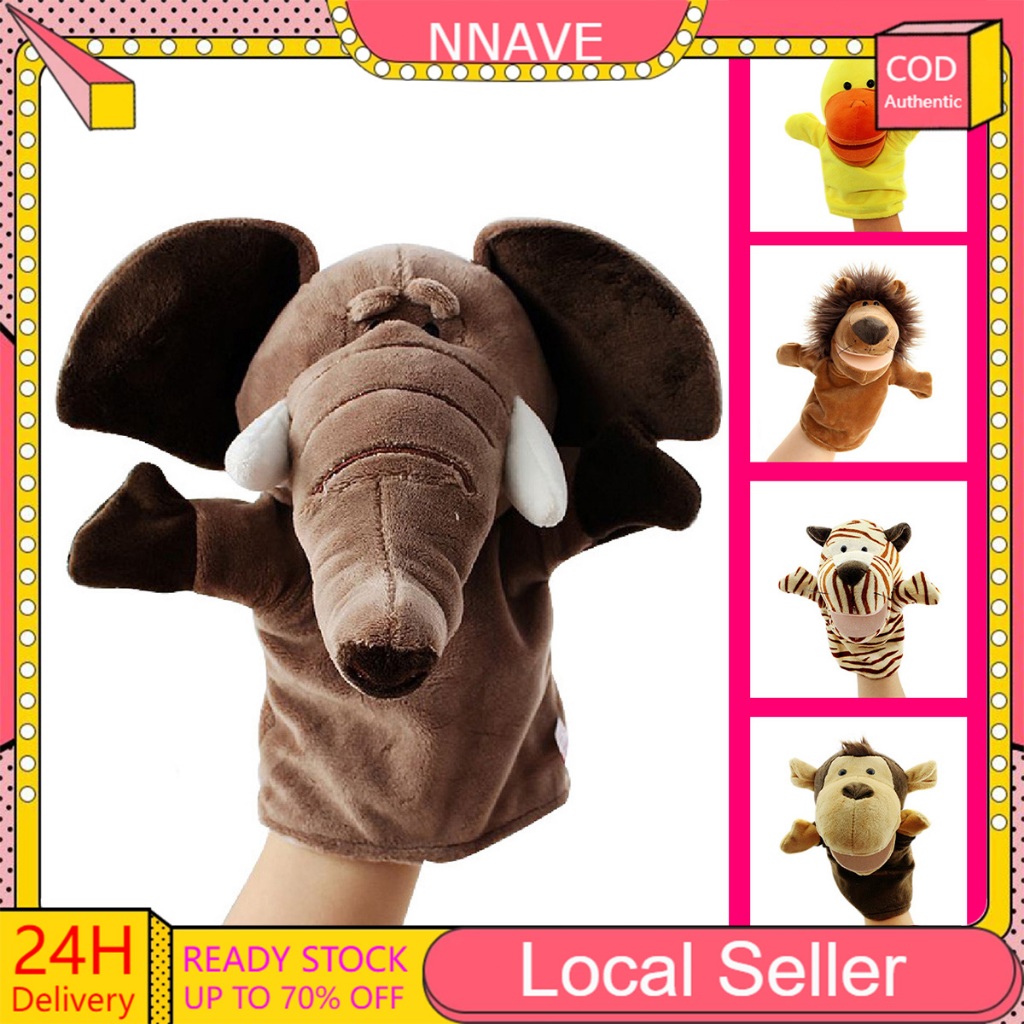 Hand Puppet Large Size Plush Toys Animals Toys 5 Types Cute for Story ...