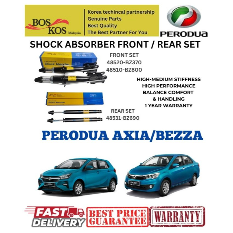PERODUA AXIA/BEZZA 2014 - 2022 HEAVY DUTY PERFORMANCE ABSORBER FRONT ...