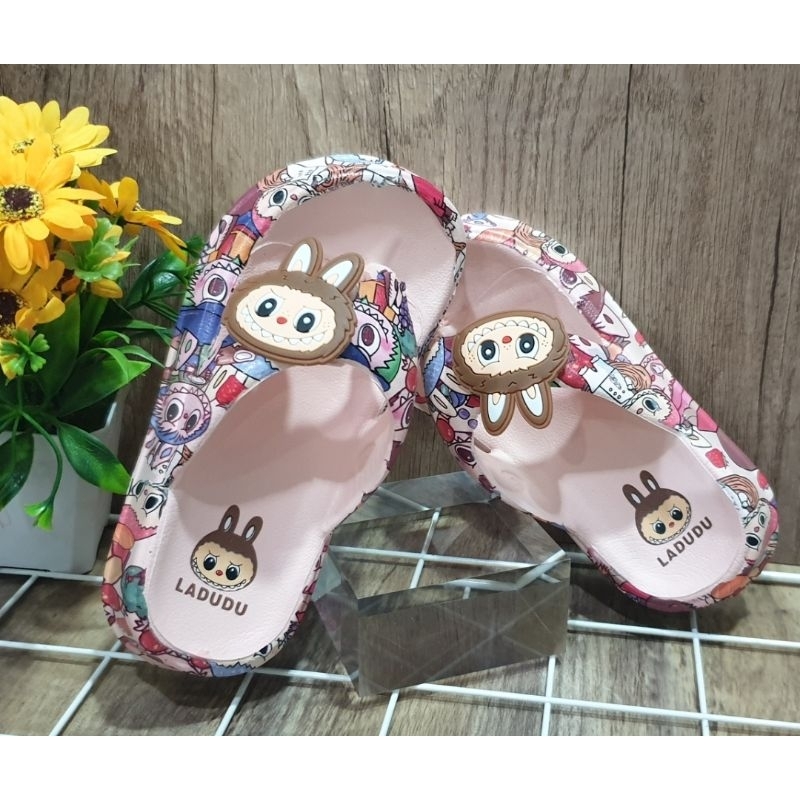 CARTOON LABUBU GIRLS FOR KIDS CHILDREN SLIPPERS SANDALS | Shopee Malaysia