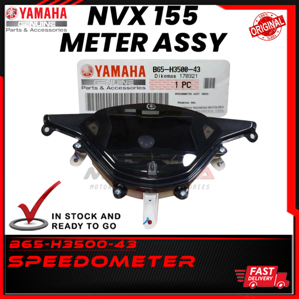 YAMAHA NVX155 V1 SPEEDOMETER B65-H3500-43 NVX V1 SPEEDO METER 100% ...