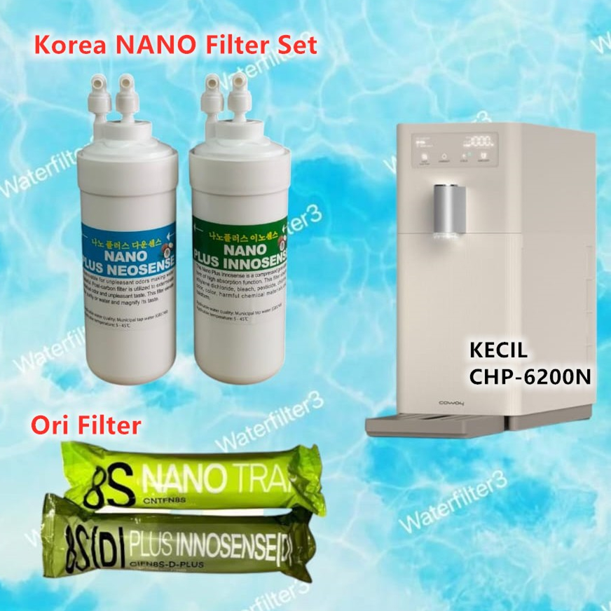 Coway 8s Ori Filter & OEM Korea Nano Filter for Kecil CHP - 6200N ...