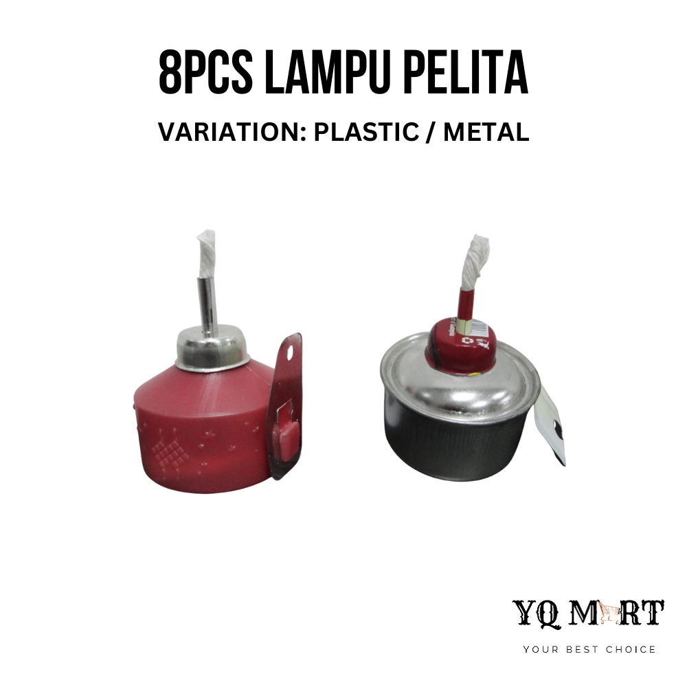8PCS Festive Light/ Deco Light/ Lampu Raya/ Pelita Plastik Pelita Besi ...