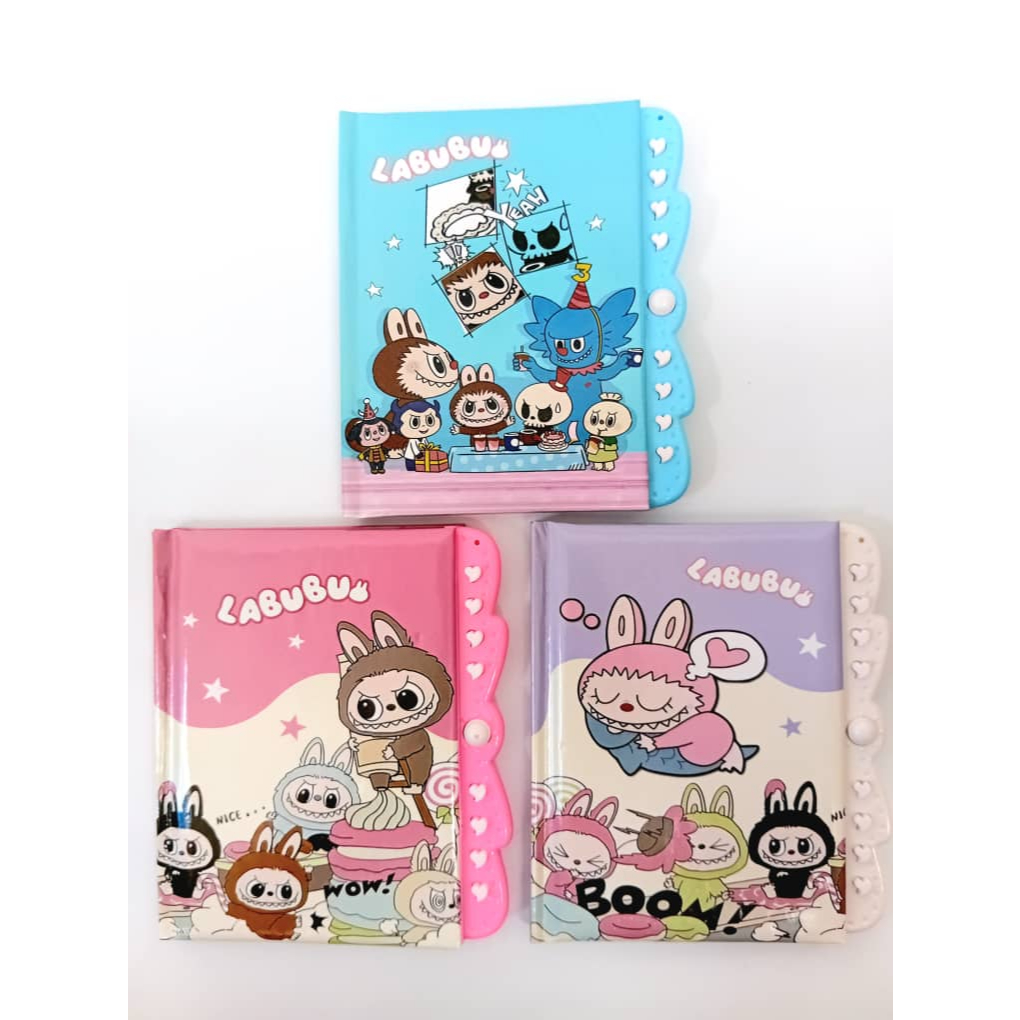 Readystock Available Promotion A5 Labubu Fancy Password Note Book ...