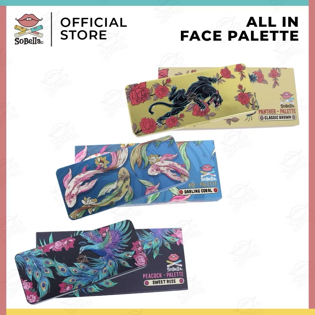 SOBELLA EYESHADOW PALETTE ALL IN FACE｜ORIGINAL HQ | Shopee Malaysia