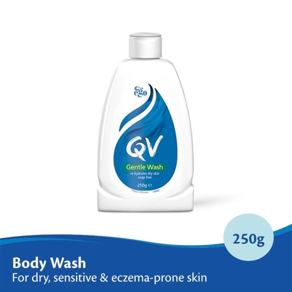 QV Gentle Wash 250g - Body Wash For Dry + Sensitive & Eczema-Prone Skin ...