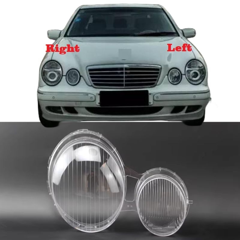 MERCEDES BENZ E-CLASS W210 1995-2000 HEAD LAMP COVER HEAD LIGHT LENS ...