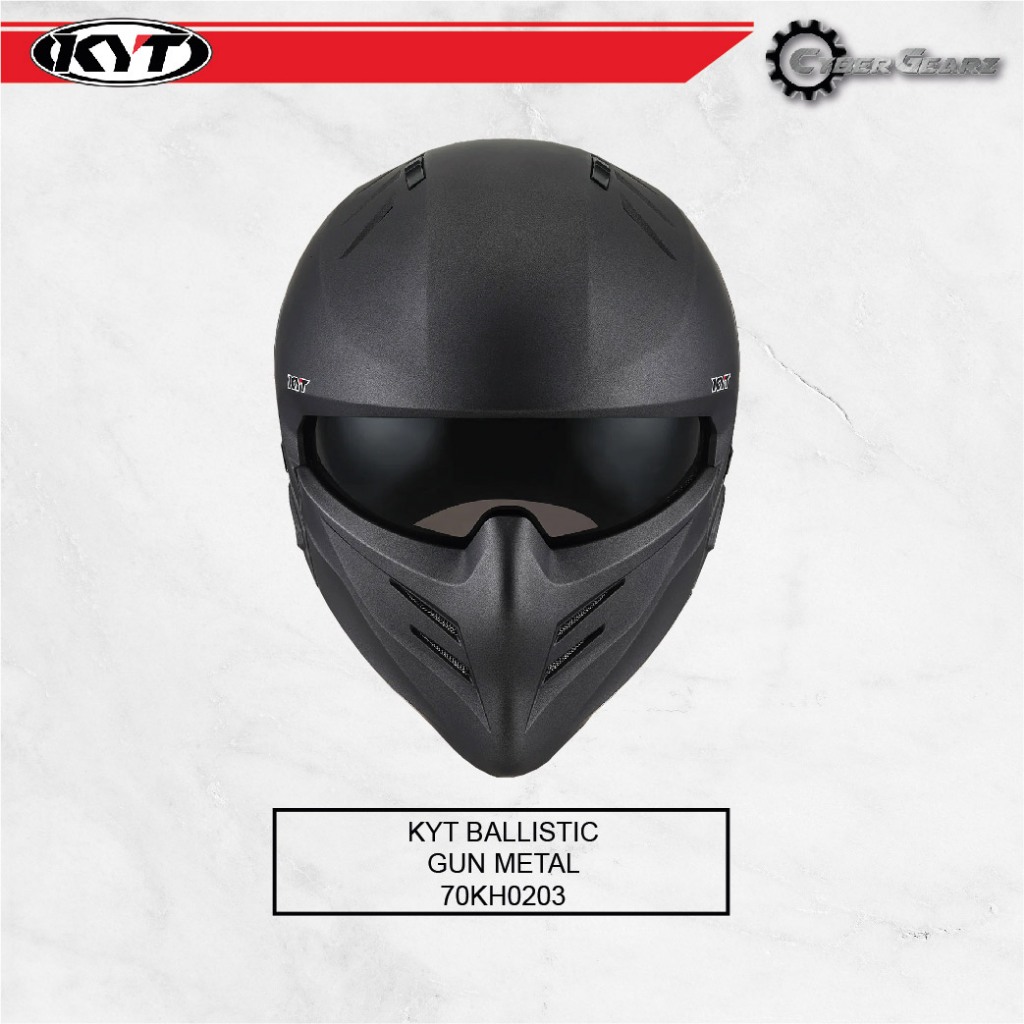 KYT BALLISTIC PLAIN GUN METAL [70KH0203/206] | Shopee Malaysia