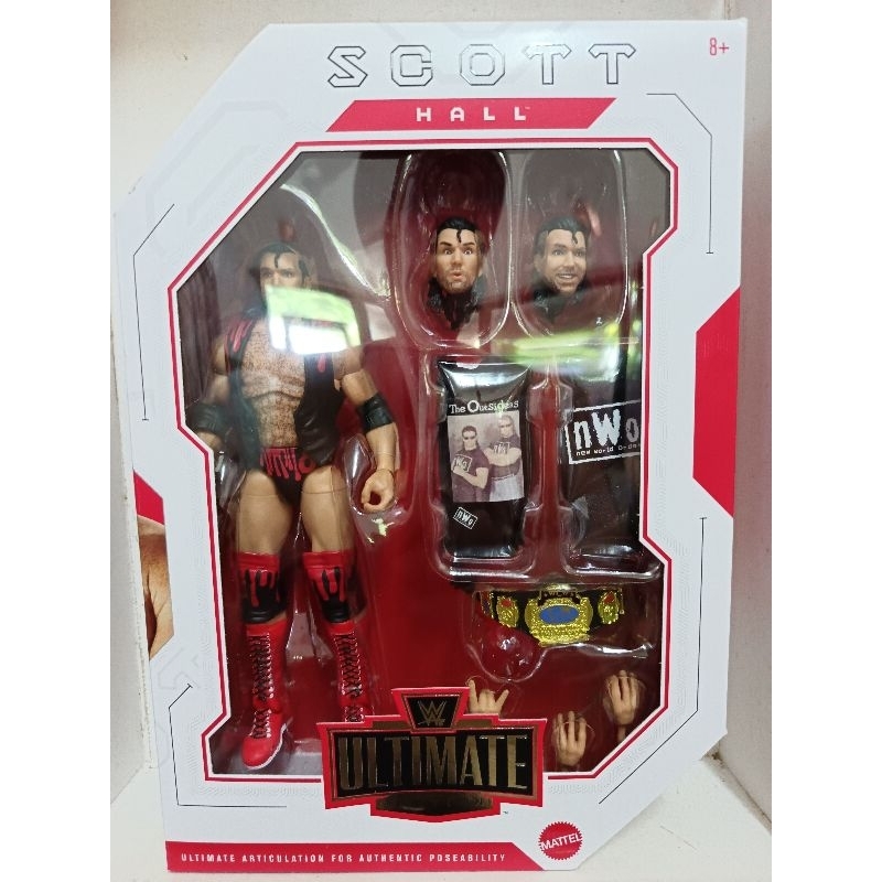 Mattel WWE Ultimate Edition Scott Hall NWO The Outsiders Wrestling ...