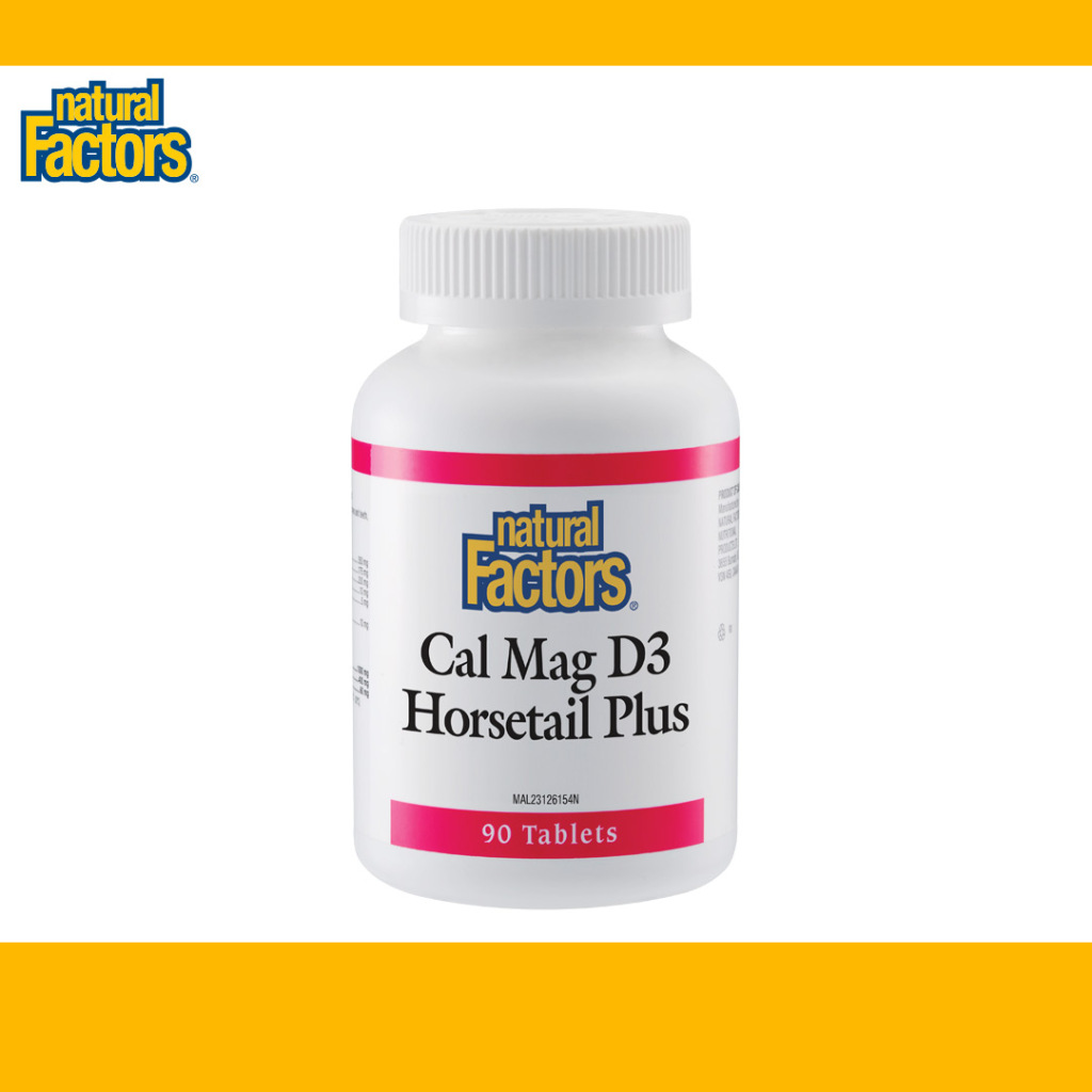 Natural Factors Calcium & Magnesium D3 Horsetail Plus IMPROVED FORMULA ...