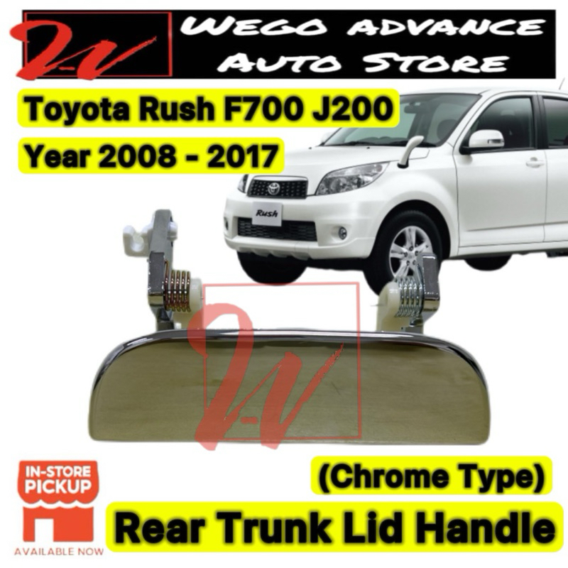 Toyota Rush F700 J200 Rear Boot Trunk Lid Handle 2008 -2017 | Shopee ...