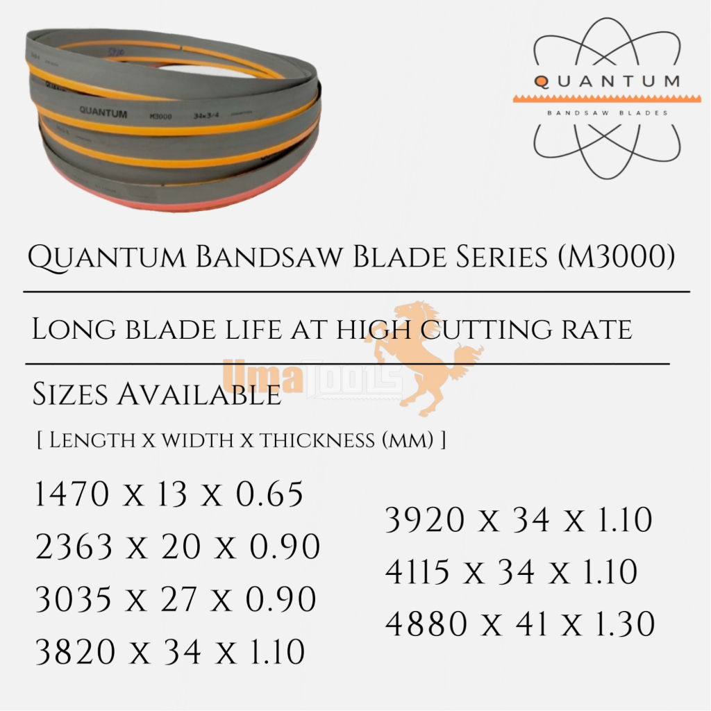 Quantum Bandsaw Blade Series (M3000) *Sizes available from 1470mm to ...