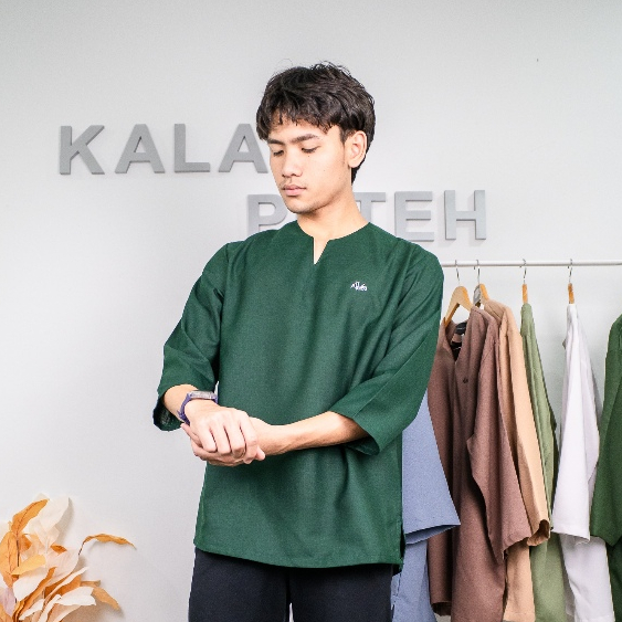 Kurta Hadeel Lengan Tiga Suku Sulam Ramadan Version | Shopee Malaysia