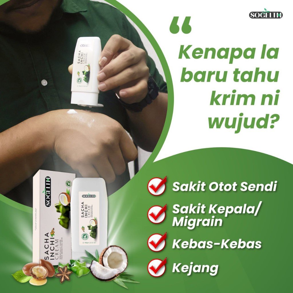 [CLEARANCE SALE] SOGELTH Sacha Inchi Krim Sendi & Saraf | Shopee Malaysia