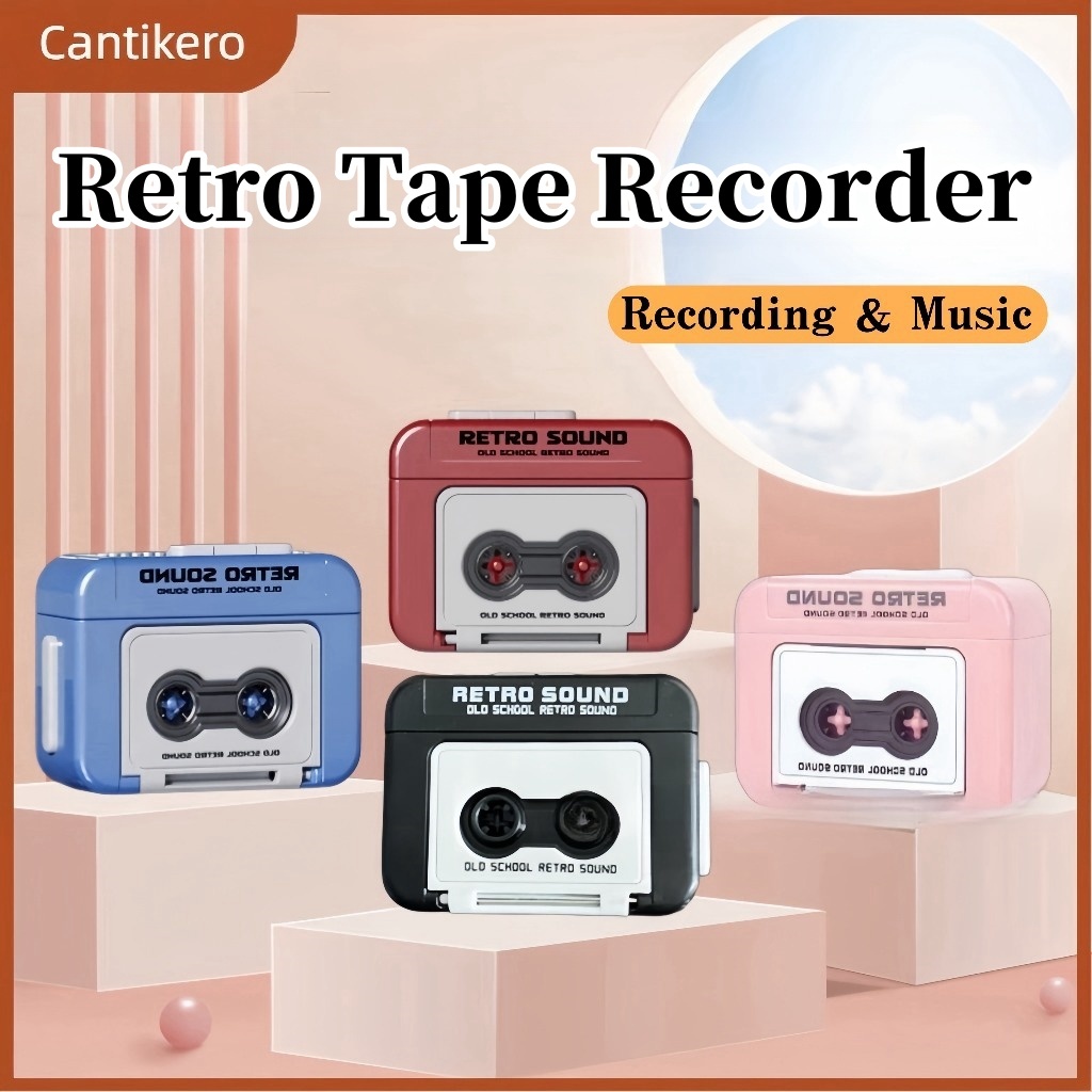 Retro Record Player Keychain Mini Music Player Tape Recorder Keychain ...