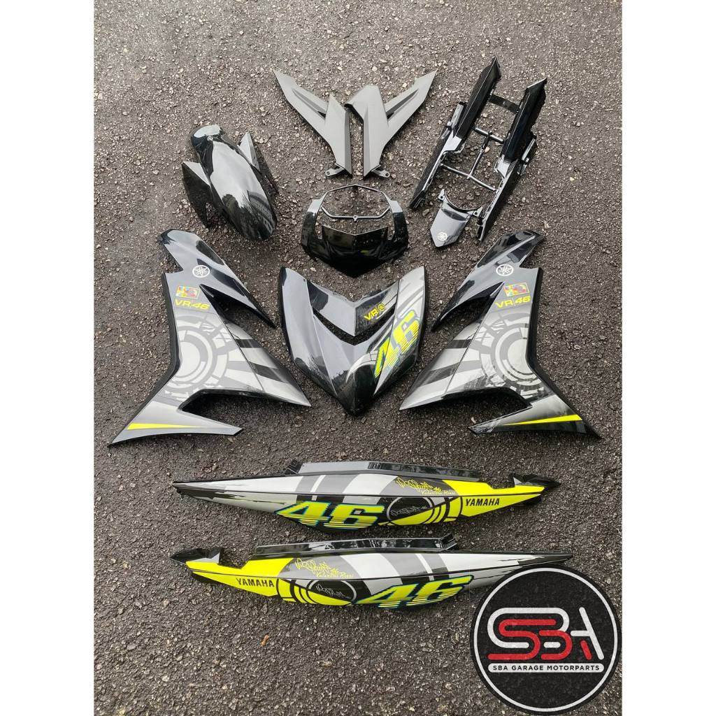 YAMAHA BODYSET Y15 Ysuku Y15zr V1 V2 HITAM 46 BLACK SPECIAL EDITION ...
