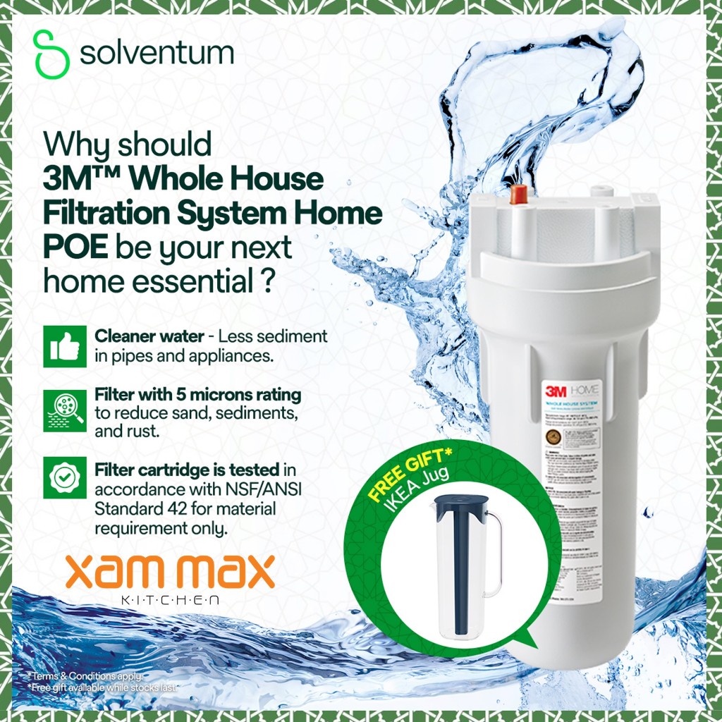[Raya Promo] 3M™ Whole House Filtration System Home POE / 3M Water ...
