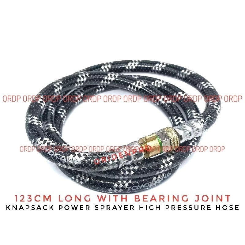knapsack power sprayer high pressure hose 123cm 4kaki with M14 bearing ...