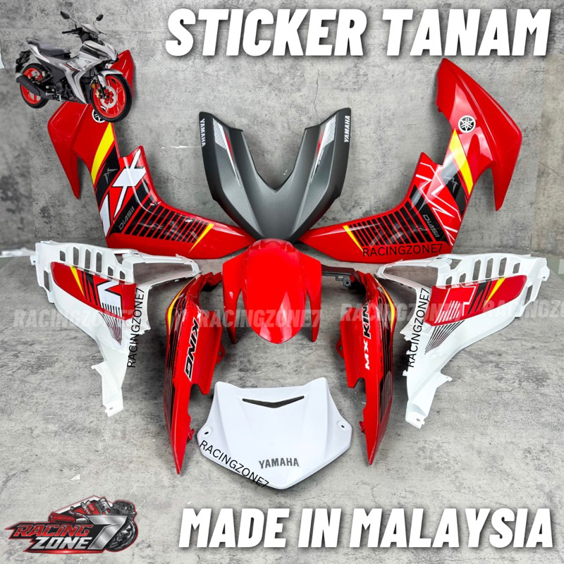 MX KING Y16ZR V1 V2 Abs Cover set/ Y16 MX KING MERAH CHILLI INDO COVER ...