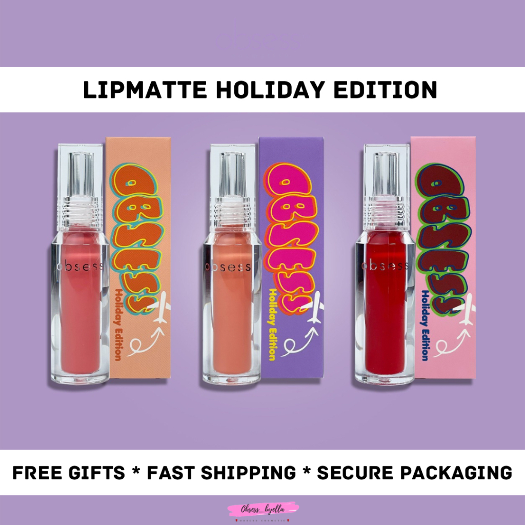 [NEW] OBSESS COSMETICS LIPMATTE HOLIDAY EDITION | Shopee Malaysia