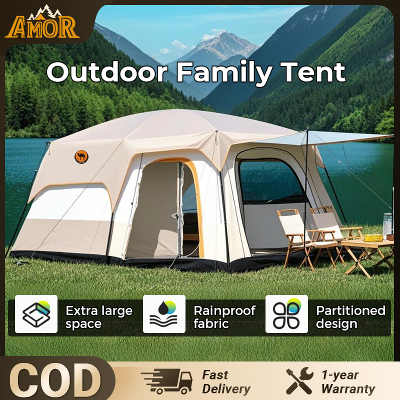 🔥Ready Stock🔥khemah unta Camel Tent 8-12 person 2 Rooms large beser ...