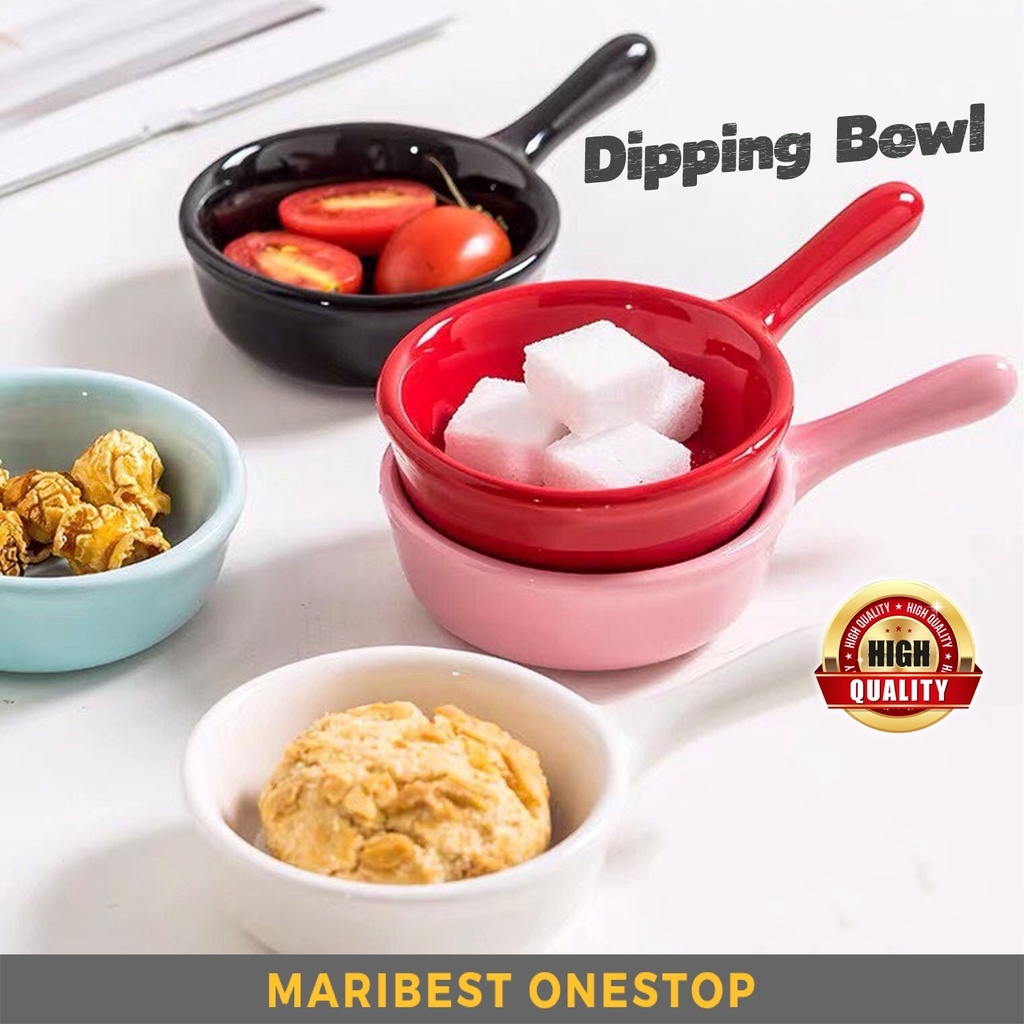 1PC Nordic Style Mini Ceramic Plate Dipping Bowl Chili Sos Dipping ...
