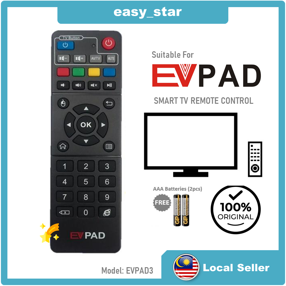 Original EVPAD AND EPLAY REMOTE CONTROL | Shopee Malaysia