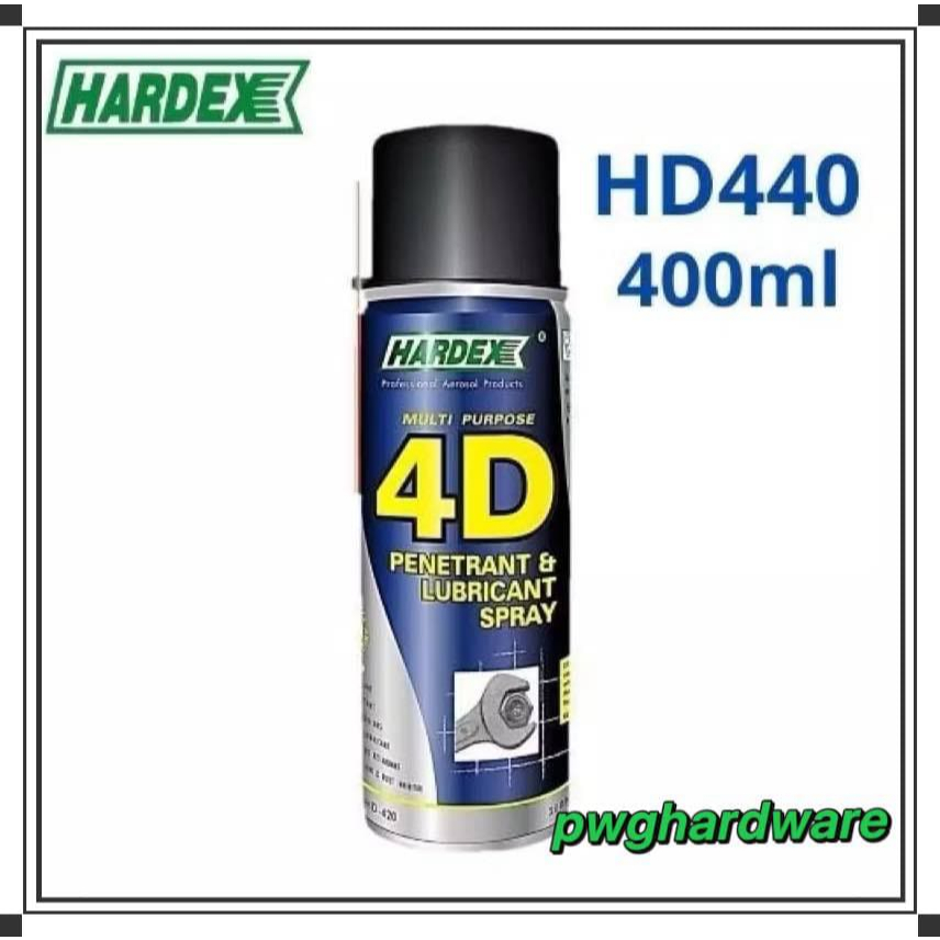 400ML HARDEX WD-4D PENETRANT & LUBRICANT SPRAY HD440 / HARDEX ANTI RUST ...