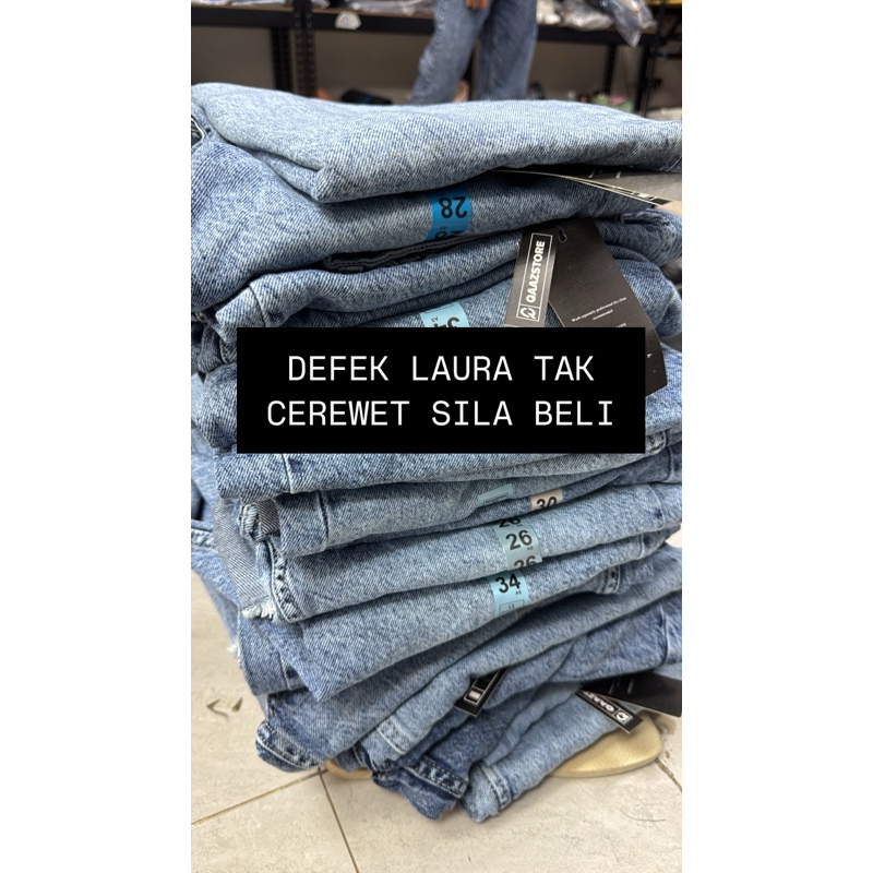 DEFEK ITEM LAURA JEANS (tak cerewet boleh beli) | Shopee Malaysia