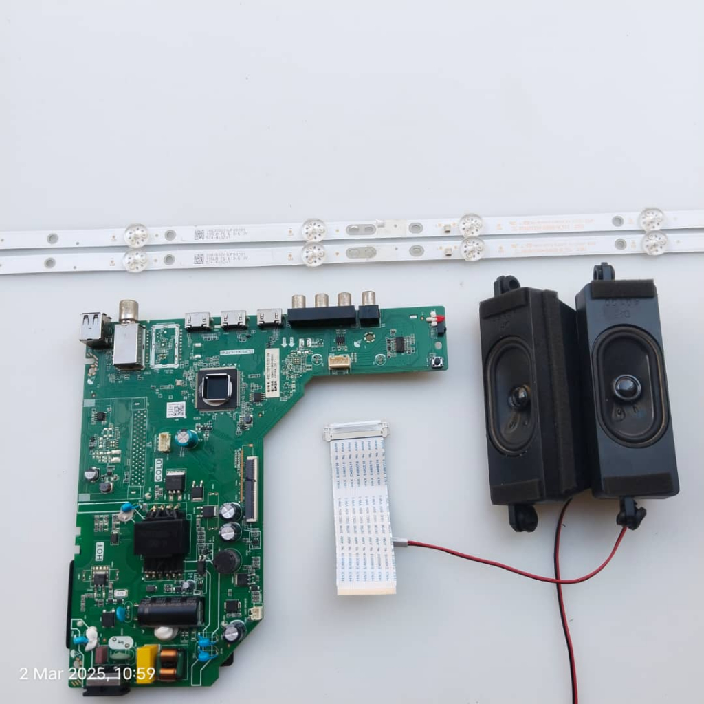 C32V1H CAIXUN 32" TV MAIN BOARD, SPEAKER, RIBBON CARD AND BACKLIGHTS ...